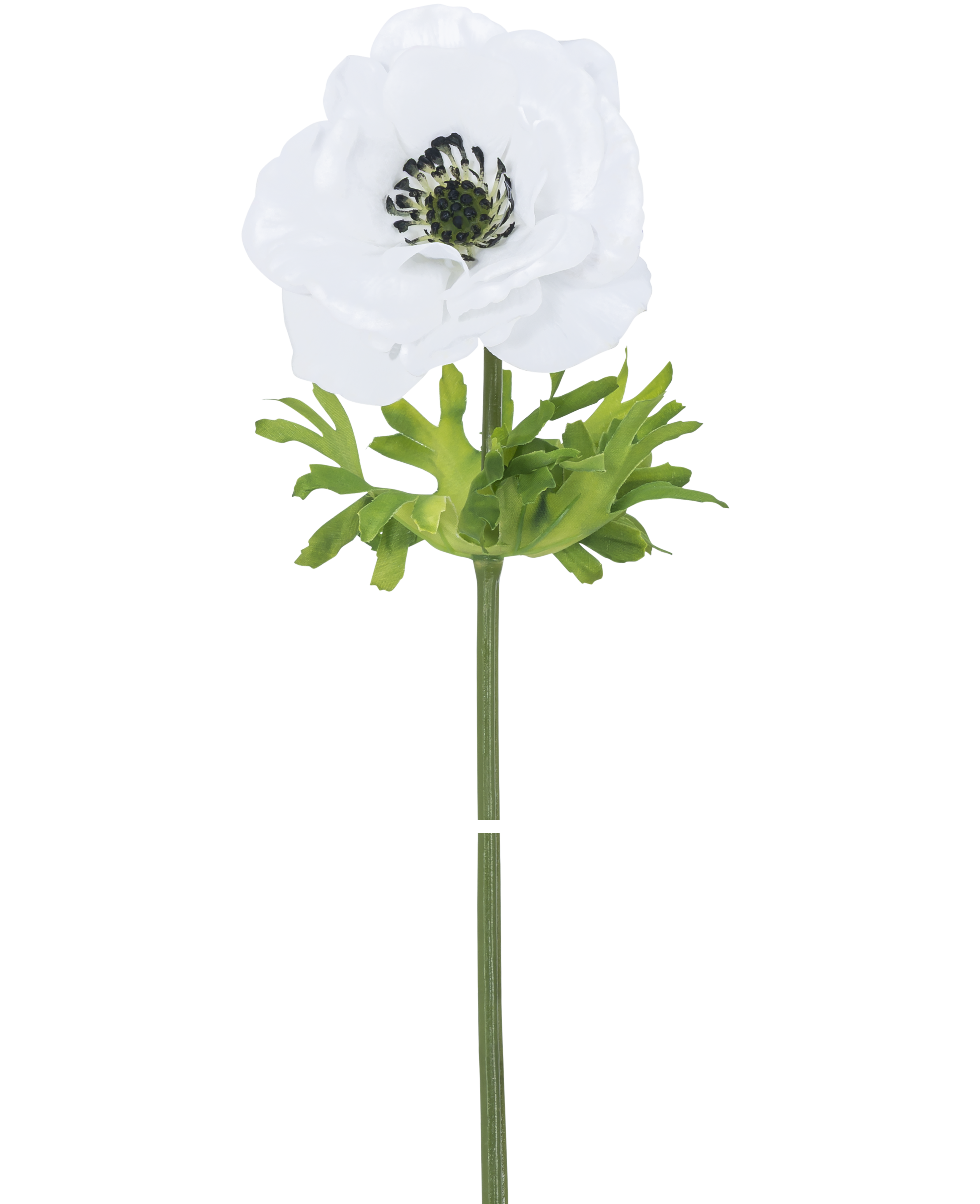 Kunstbloem Anemoon Real Touch Wit 52 cm